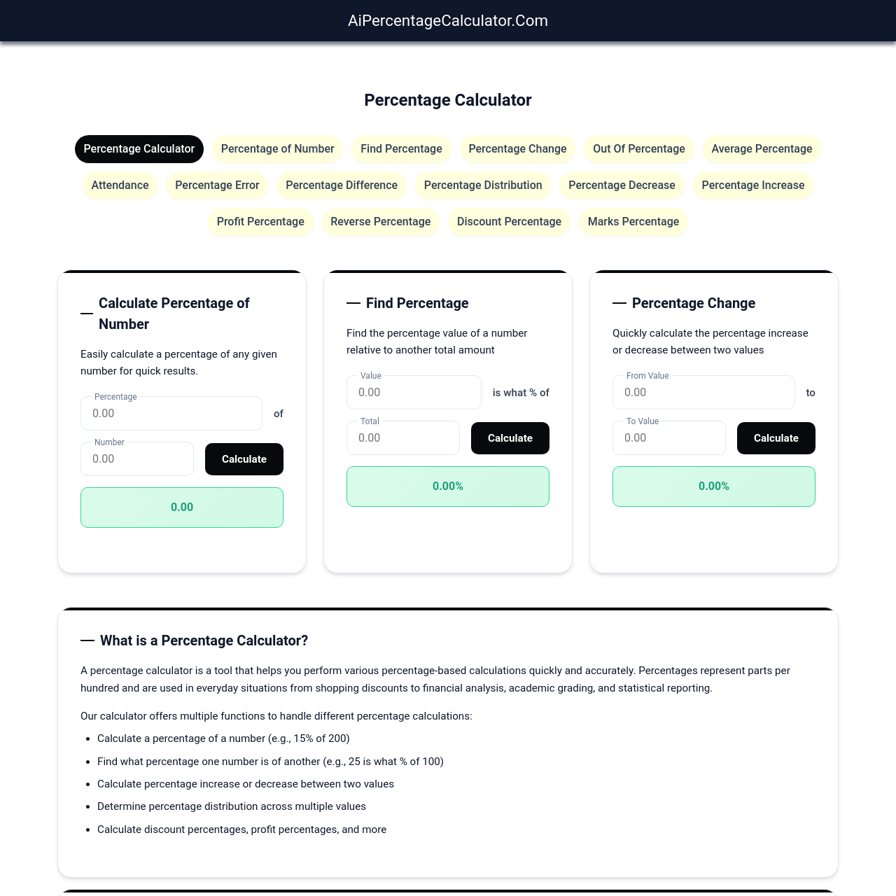 Percentage Distribution Calculator - Free Online Percent Distribution ...